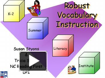 Robust Vocabulary Instruction presentation | free to view