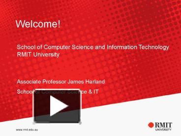 PPT – Associate Professor James Harland PowerPoint presentation | free to view - id: 256286-ZDc1Z