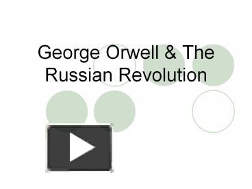 George Orwell presentation | free to view