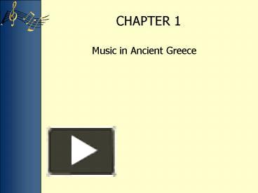 Music in Ancient Greece presentation | free to view
