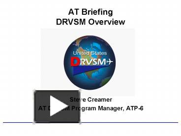 Steve Creamer presentation | free to view