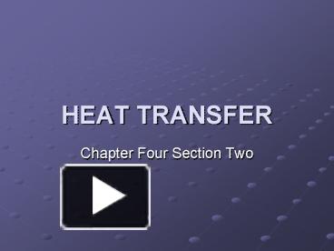 HEAT TRANSFER presentation | free to view