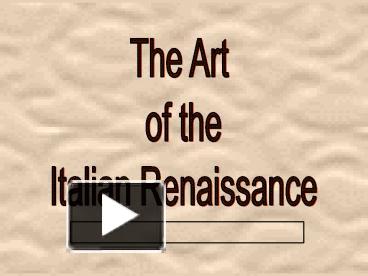 PPT – Italian Renaissance Art PowerPoint presentation | free to view ...