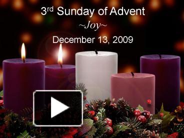 3rd Sunday of Advent presentation | free to view