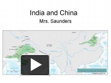 PPT – India and China PowerPoint presentation | free to view - id ...