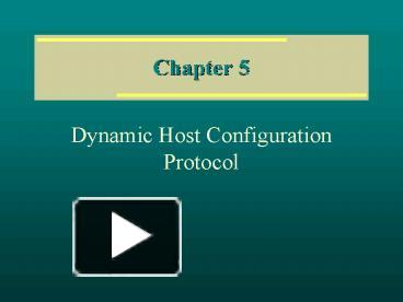 PPT – Dynamic Host Configuration Protocol PowerPoint presentation | free to view - id: 260663-MDYzO