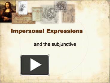 PPT – Impersonal Expressions PowerPoint presentation | free to view ...