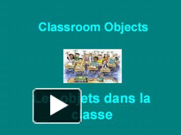 Classroom Objects presentation | free to download