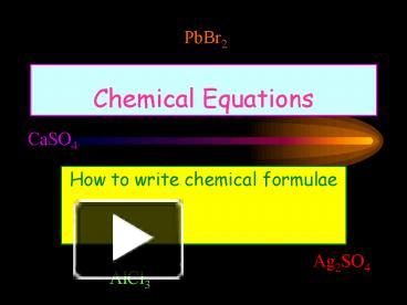 PPT – Chemical Equations PowerPoint presentation | free to view - id ...