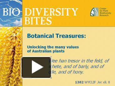 PPT – Botanical Treasures: PowerPoint presentation | free to download ...