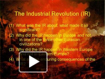 The Industrial Revolution IR presentation | free to view