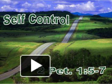 Self Control presentation | free to view