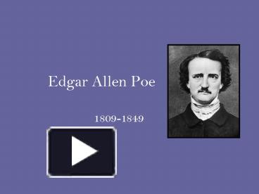 Edgar Allen Poe presentation | free to view