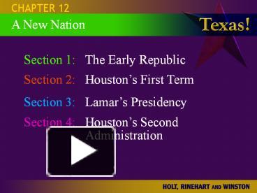 Section 1:The Early Republic presentation | free to download