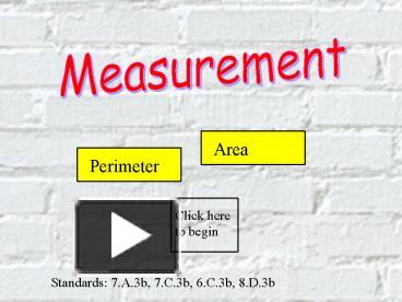 Math Grade 6 Measurement presentation | free to view