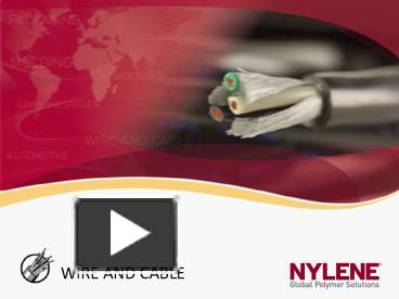 WIRE AND CABLE presentation | free to view