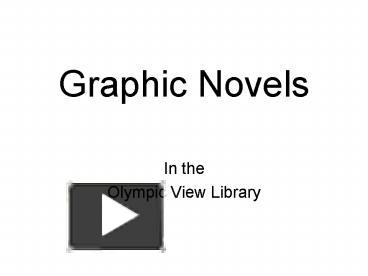 PPT – Graphic Novels PowerPoint presentation | free to view - id ...