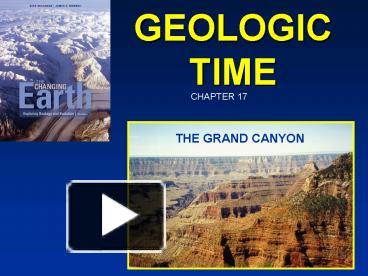 GEOLOGIC TIME presentation | free to view
