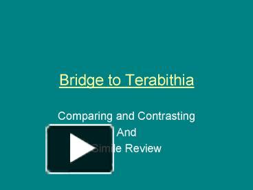 Bridge to Terabithia presentation | free to view