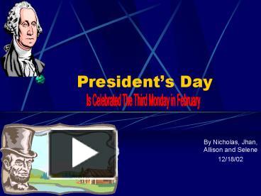 Presidents Day presentation | free to view