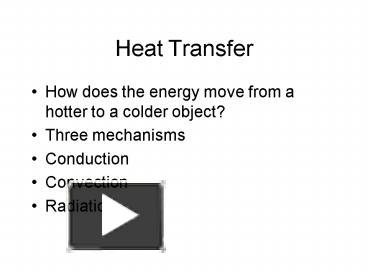 Heat Transfer presentation | free to view