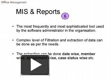PPT – MIS PowerPoint presentation | free to download - id: 274015-ZDc1Z