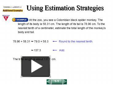PPT – Using Estimation Strategies PowerPoint presentation | free to ...