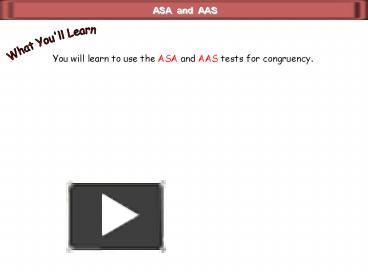 ASA and AAS presentation | free to view