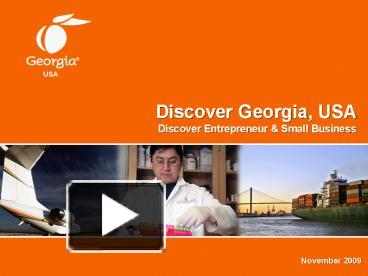 Discover Georgia, USA presentation | free to view