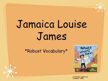 PPT – Jamaica Louise James PowerPoint presentation | free to view - id ...