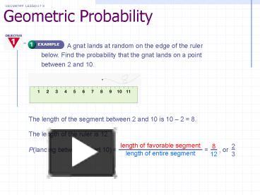 PPT – Geometric Probability PowerPoint presentation | free to view - id ...