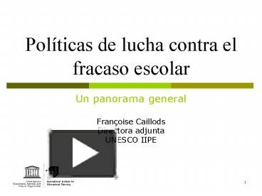 PPT – Polticas de lucha contra el fracaso escolar PowerPoint presentation | free to view - id ...