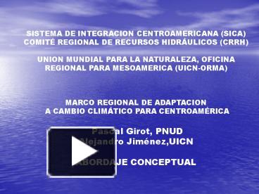 SISTEMA DE INTEGRACION CENTROAMERICANA (SICA) presentation | free to view