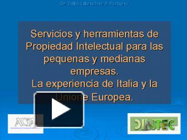 PPT – Servicios y herramientas de Propiedad Intelectual para las pequenas y medianas empresas ...