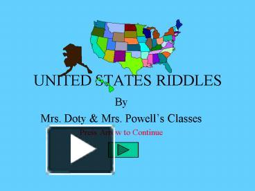 PPT – UNITED STATES RIDDLES PowerPoint presentation | free to view - id ...