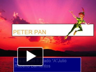 PETER PAN presentation | free to view