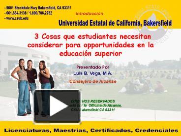 3 Cosas que estudiantes necesitan considerar para opportunidades en la ...