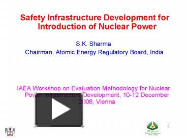 PPT – Safety Infrastructure Development for Introduction of Nuclear Power PowerPoint ...
