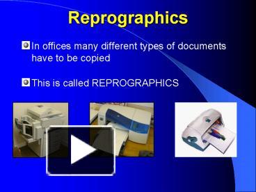 Reprographics presentation | free to view