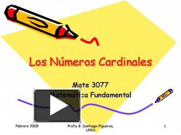 Los Nmeros Cardinales presentation | free to view