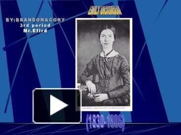 EMILY DICKINSON presentation | free to download
