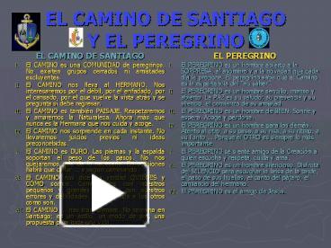 PPT – EL CAMINO DE SANTIAGO Y EL PEREGRINO PowerPoint presentation ...