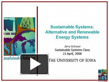 NSF STC Sustainable Futures Research Overview presentation | free to view