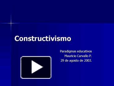 Constructivismo presentation | free to view