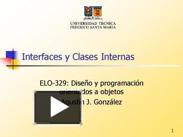 Interfaces y Clases Internas presentation | free to download