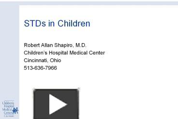STDs in Children presentation | free to view
