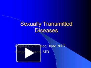 Sexually Transmitted Diseases presentation | free to view