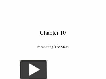 PPT – Measuring The Stars PowerPoint presentation | free to view - id ...