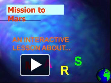 Mission to Mars presentation | free to view