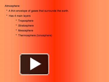 PPT – The Atmosphere PowerPoint presentation | free to view - id ...